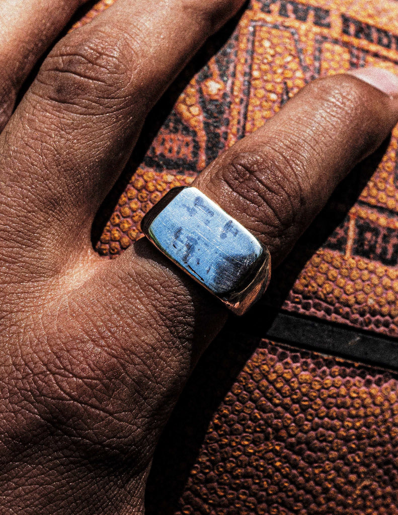 Solid State Sterling Silver 925 Faceless Signet Ring – LOST AMIGO