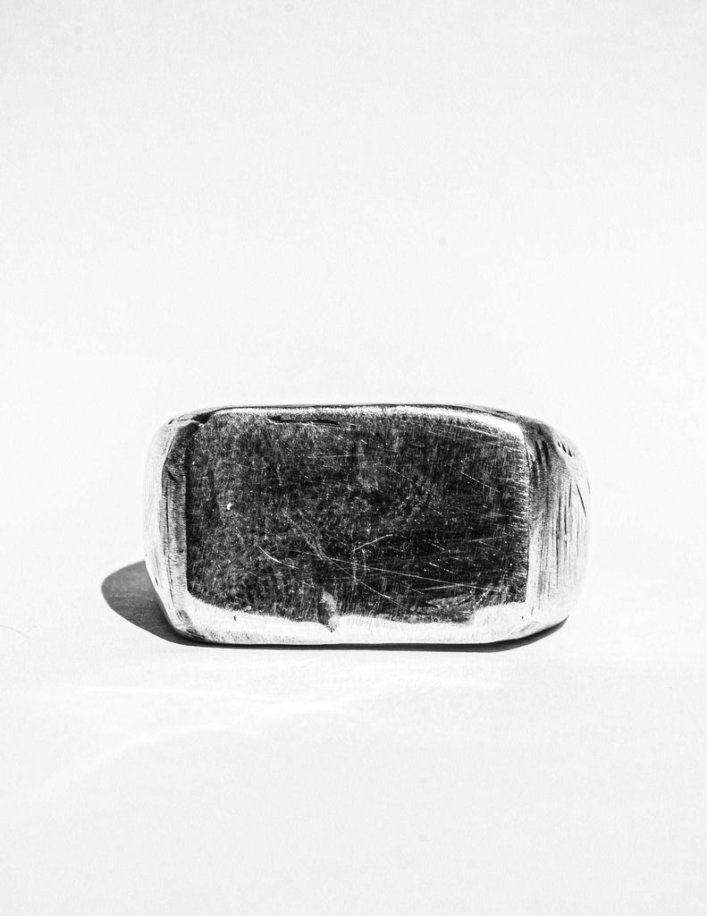 Solid State Sterling Silver 925 Faceless Signet Ring – LOST AMIGO